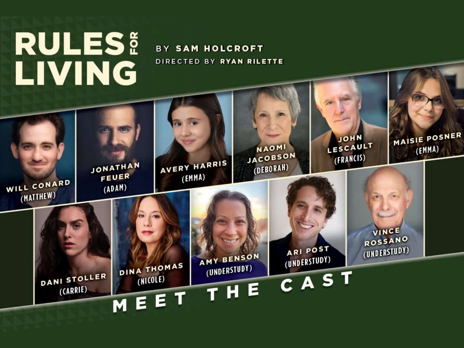 Round House Theatre announces cast for U.S. premiere of 'Rules for ...